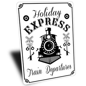 Holiday Express Sign, Holiday Train Sign, Christmas Train, Train Decor ...