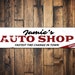 Auto Shop Sign, Personalized Garage Fastest Tire Change Sign, Custom ...