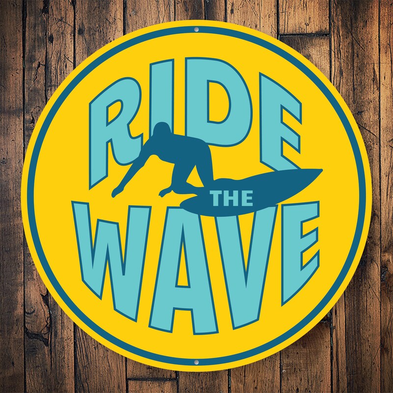 Surfer on Wave - Etsy