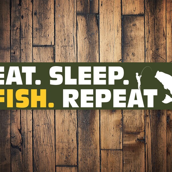 Eat Sleep Fish - Etsy