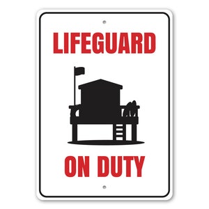 Lifeguard Sign, Lifeguard Duty, Lifeguards, Guard Decoration, Lifeguard ...