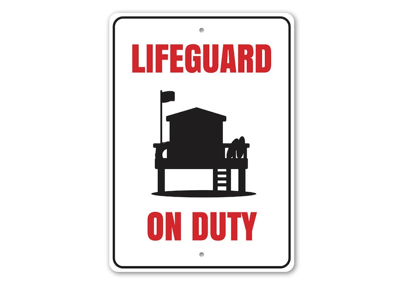 Lifeguard Sign Lifeguard Duty Lifeguards Guard Decoration | Etsy