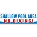 Shallow Pool Area Sign, Pool Caution Sign, No Diving Pool Sign, Pool ...