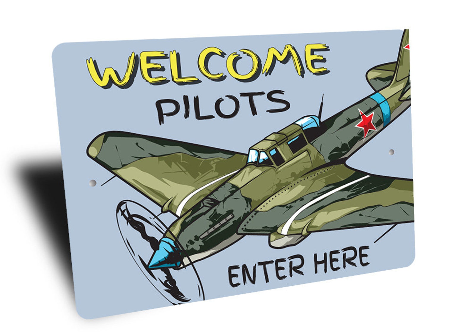 Welcome Pilots Sign Pilot Home Decor Kid Plane Sign Plane - Etsy