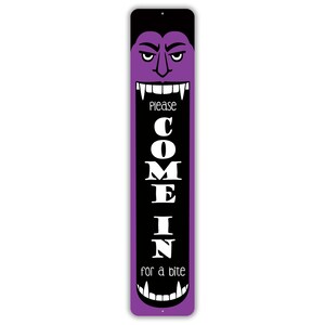 Vampire Welcome Sign, Fall Halloween Decor, Come in for A Bite ...