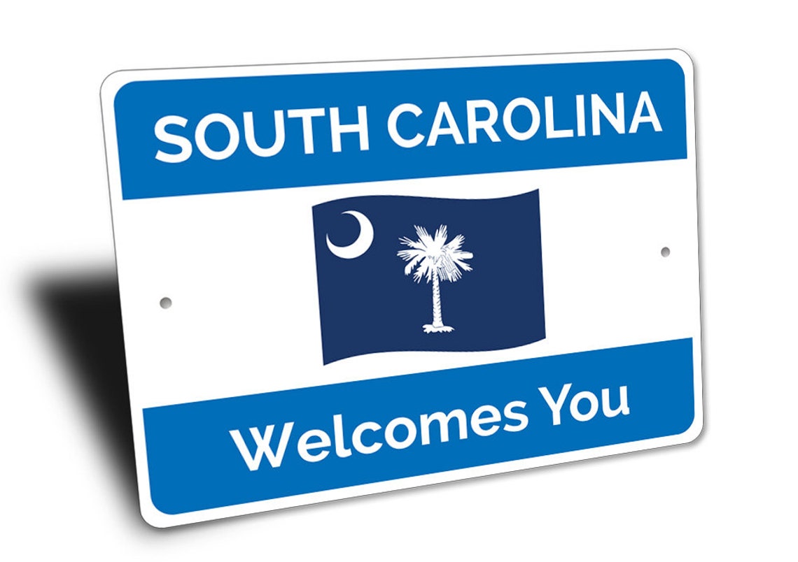 South Carolina Signs Metal Carolina Sign SC Decor Carolina | Etsy