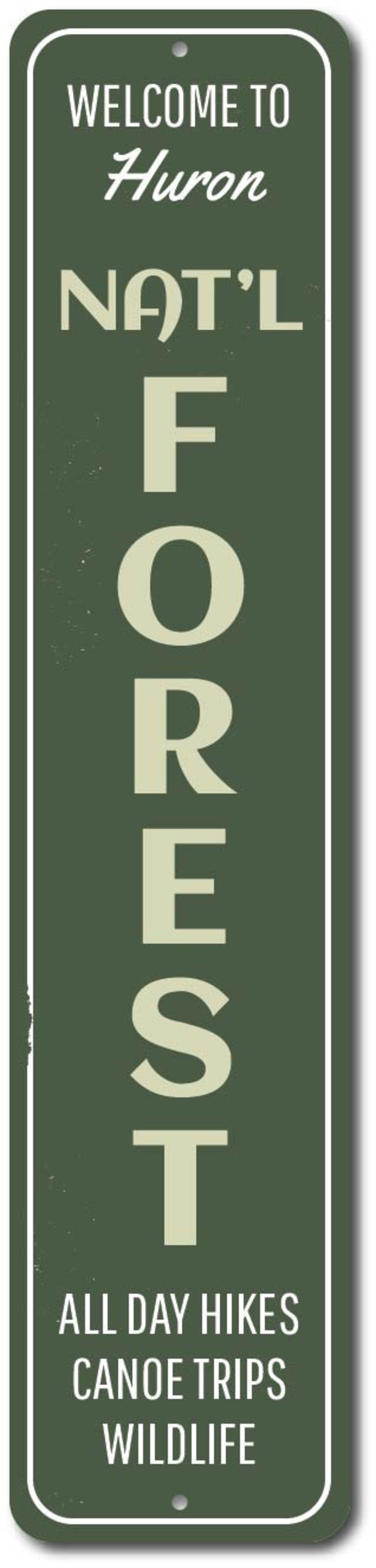 National Forest Sign Vertical Forest Sign Custom Nat'l - Etsy
