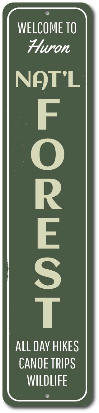 National Forest Sign Vertical Forest Sign Custom Nat'l - Etsy