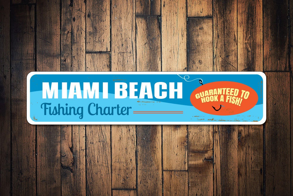 Fishing Charter Sign Fishing Boat Sign Custom Fishing Gift - Etsy