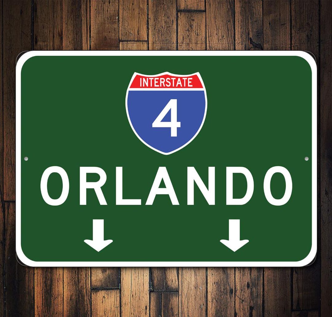 Orlando Interstate Sign, Orlando Roadway Sign, Orlando Urban Sign ...