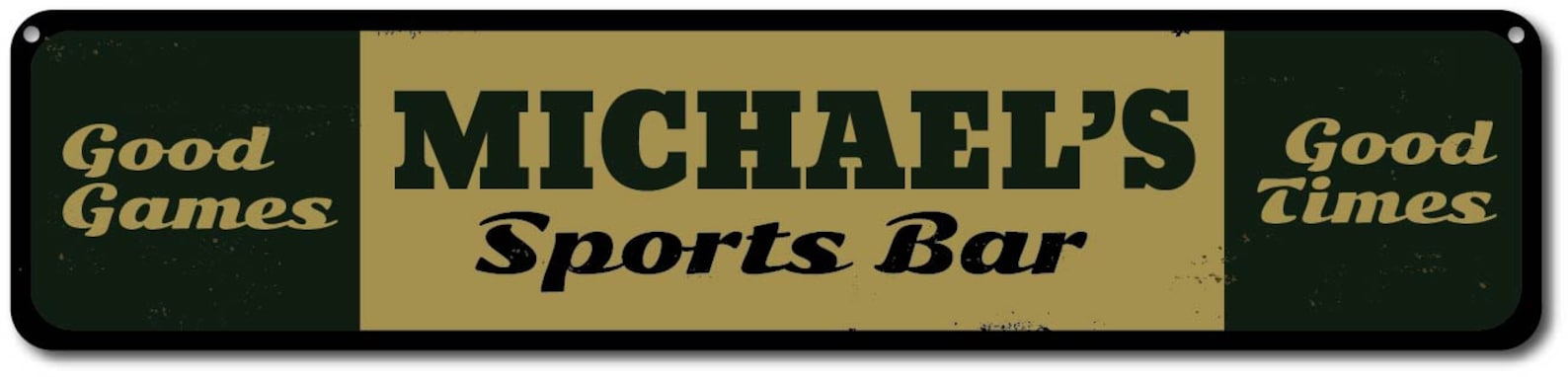 Sports Bar Sign Personalized Good Times & Good Games Sign - Etsy
