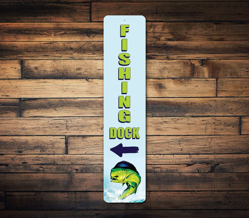 Fishing Dock Sign, Deep Sea Fishing Sign, Deep Sea Fishing Dock ...