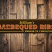 Barbequed Ribs Sign, Personalized Smoked to Perfection Sign, Custom BBQ ...