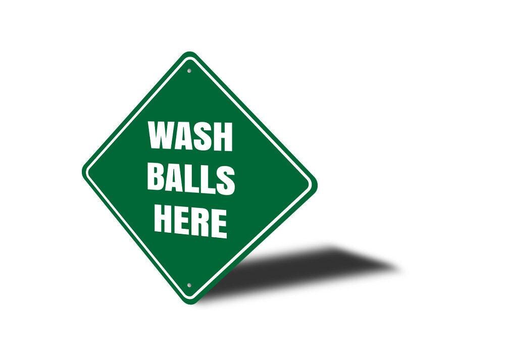Wash Balls Here Sign, Funny Golf Sign, Golfing Gift, Wash Golf Balls ...