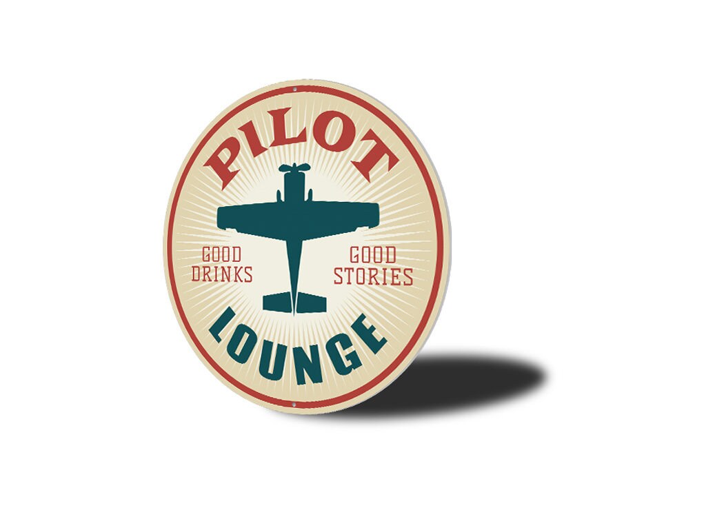 Pilot Lounge Sign Aviation Lounge Airport Hangout Sign | Etsy