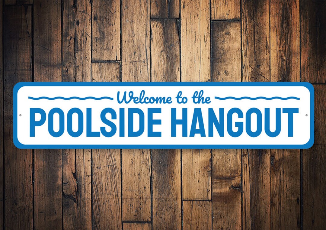 Poolside Hangout, Pool Owners, Pool Lover Gift, Poolside Decor ...