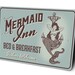 Mermaid Inn Sign, Mermaid Decor Sign, Mermaid Lovers, Metal Sea Sign ...