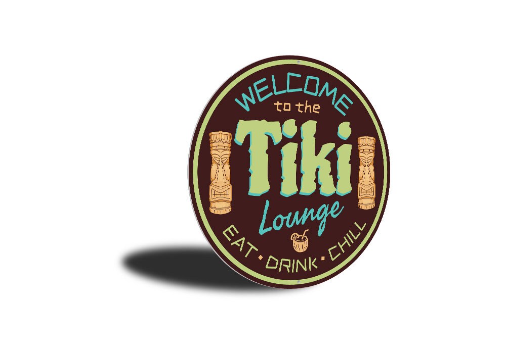 Welcome to the Tiki Welcome Sign Tiki Lovers Tiki Drinking | Etsy