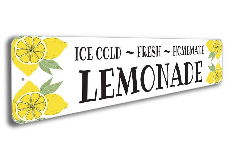 Ice Cold Lemonade Sign Lemonade Sign Fresh Lemonade - Etsy