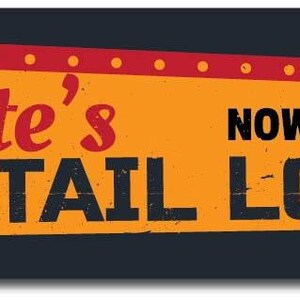 Cocktail Lounge Sign, Personalized Bar Sign, Now Open Sign, Custom Bar ...