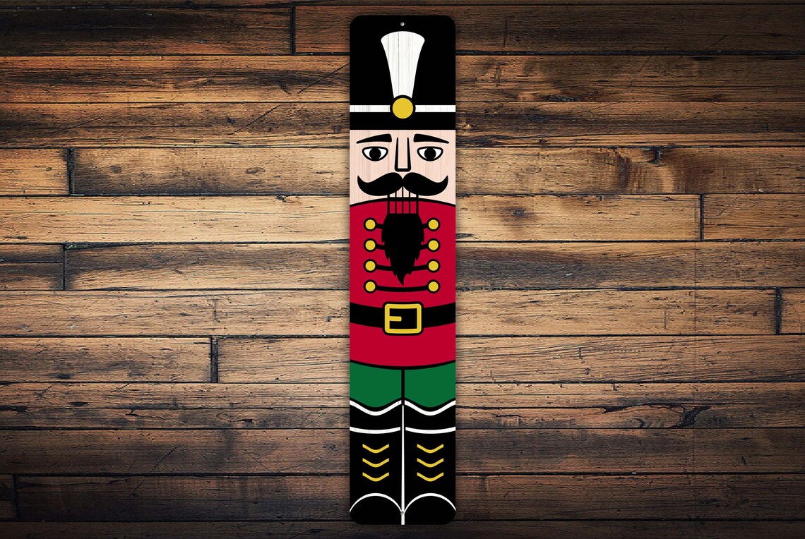 Nutcracker Soldier Sign, Classic Christmas Decor, Christmas Porch Sign ...
