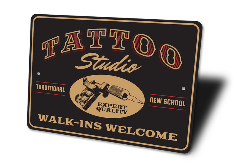 Tat Studio Sign Custom Tattoo Sign Tattoo Art Tattoo Shop | Etsy