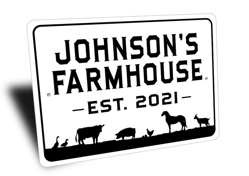 Custom Family Farm Sign Family Farm Signs Decor for Farmers - Etsy
