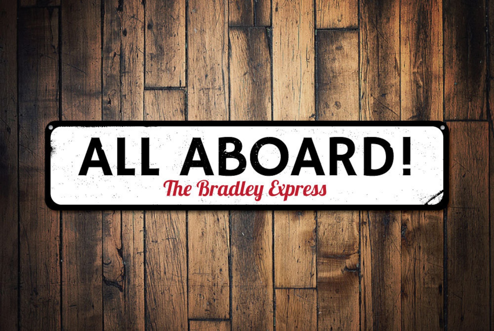 All Aboard Sign Train Sign Custom Train Station Sign Family - Etsy