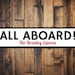 All Aboard Sign, Train Sign, Custom Train Station Sign, Family Name ...