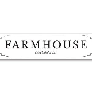 Farmhouse Est Date, Farm Room Sign, Sign for Restaurant, Decor for Farm ...