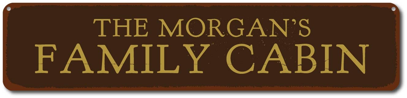 Family Name Cabin Sign Personalized Family Lodge Sign Custom | Etsy