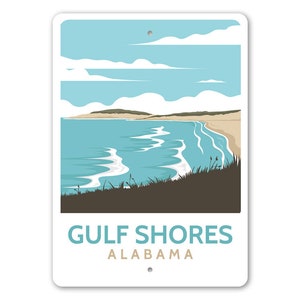 Gulf Shores Sign, Custom Beach Sign, Alabama Decor, Alabama Beach ...