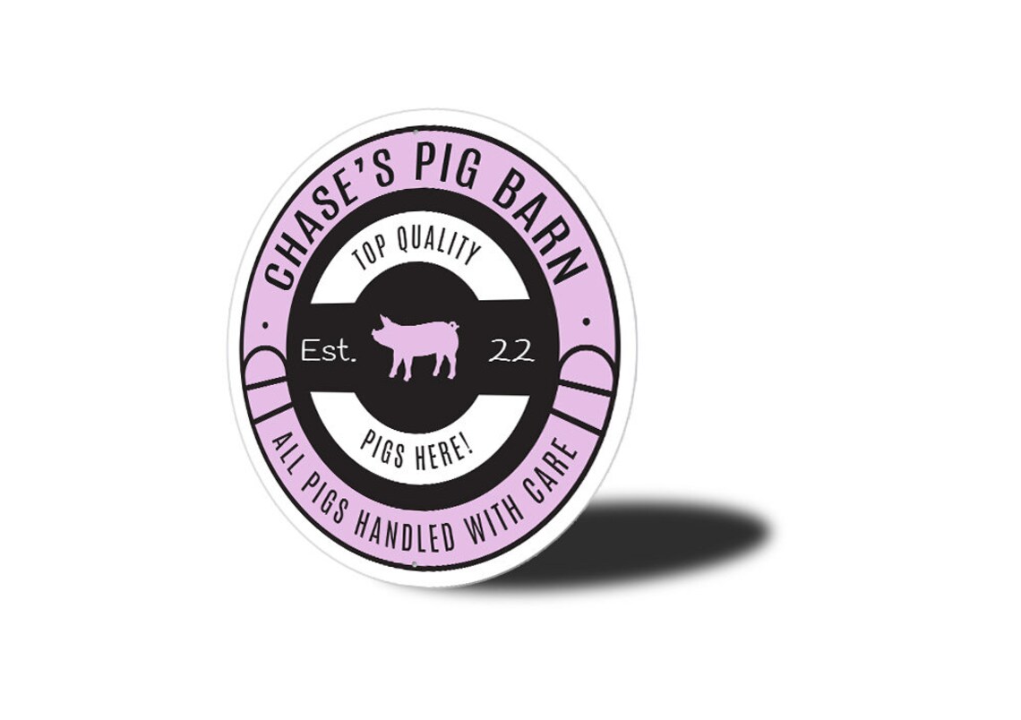 Pig Barn Sign Custom Pig Sign Sign for Barn Farmhouse - Etsy