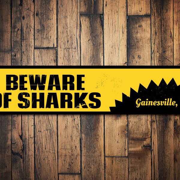 Beware of Sharks - Etsy