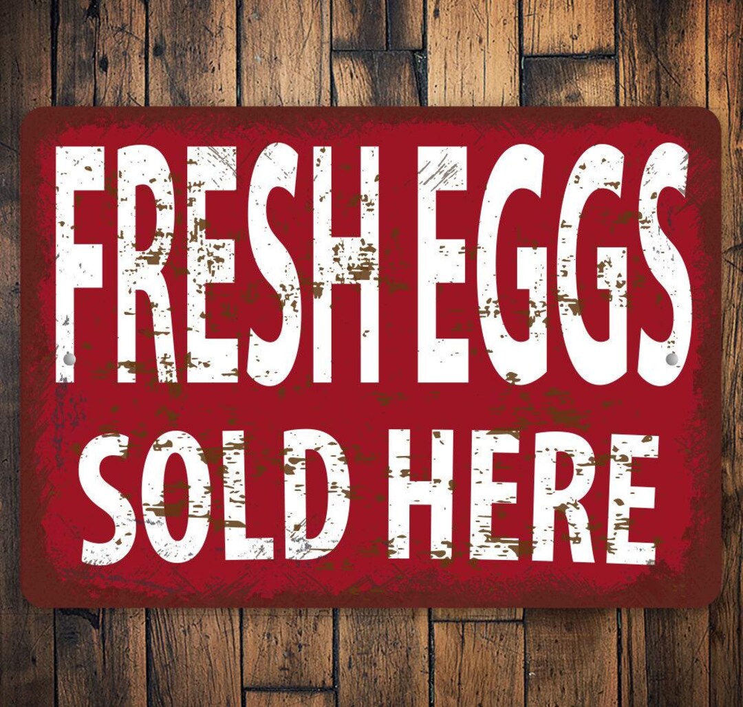 Fresh Eggs Sign, Rustic Egg Sign, Chicken Eggs Sign, Chicken Coop Sign ...