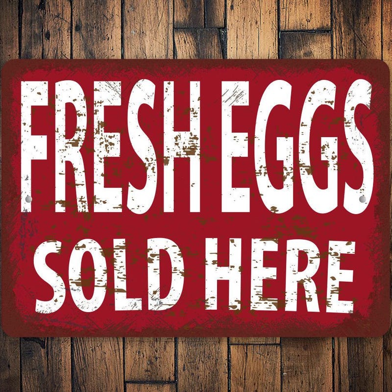 Farm Fresh Eggs for Sale Sign - Etsy