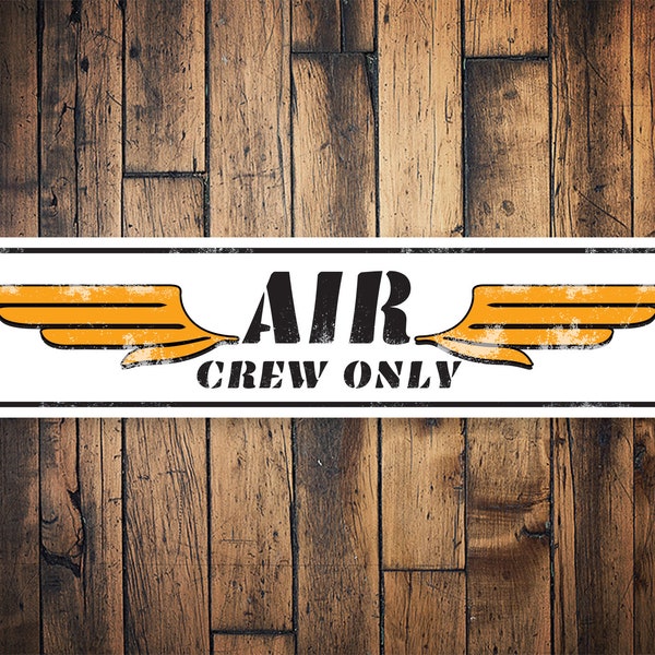 Crew Only Sign - Etsy
