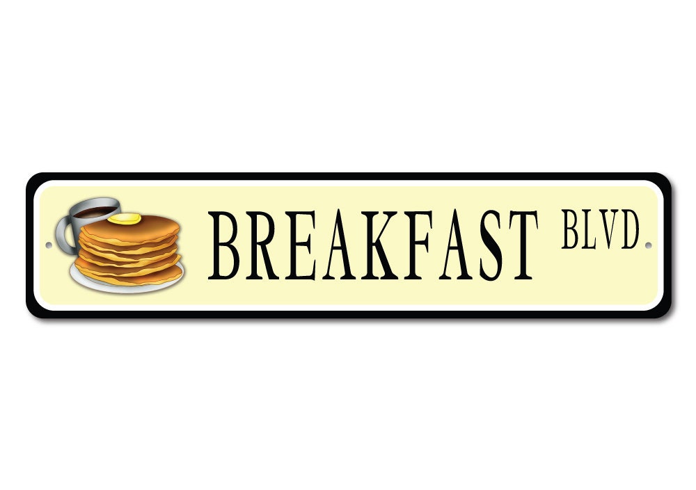 Breakfast Sign Breakfast Restaurant Breakfast Kitchen - Etsy