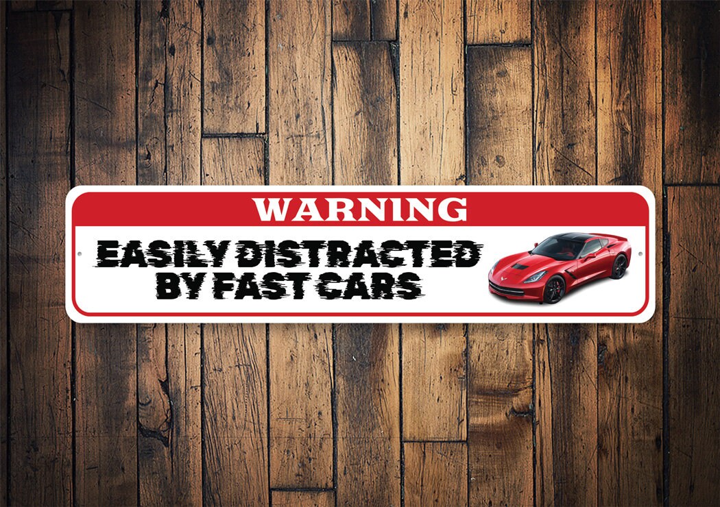 Fast Car Garage Sign Corvette Drivers Funny Vette Gift - Etsy