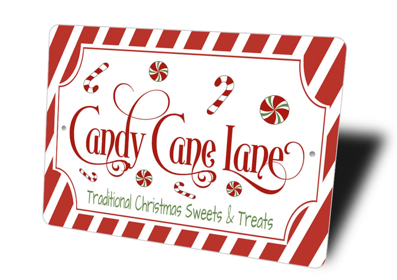 Candy Cane Lane Sign Christmas Treat Christmas Goodies - Etsy