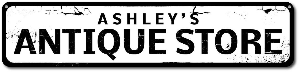 Antique Store Sign Personalized Shop Name Sign Antique Lover - Etsy