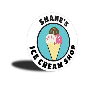 Custom Ice Cream Sign, Custom Ice Cream Shop, Ice Cream Shop, Frozen ...