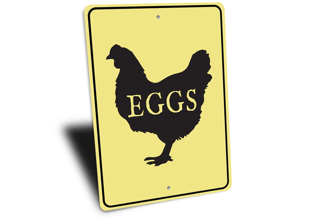Chicken Egg Sign Sign for Chicken Coop Chicken Coops - Etsy