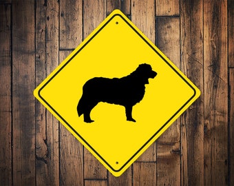 Border Collie Crossing Sign - Etsy
