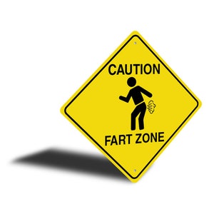 Caution Fart Zone Sign, Fart Area Sign, Fart Room, Funny Kid Room Sign ...