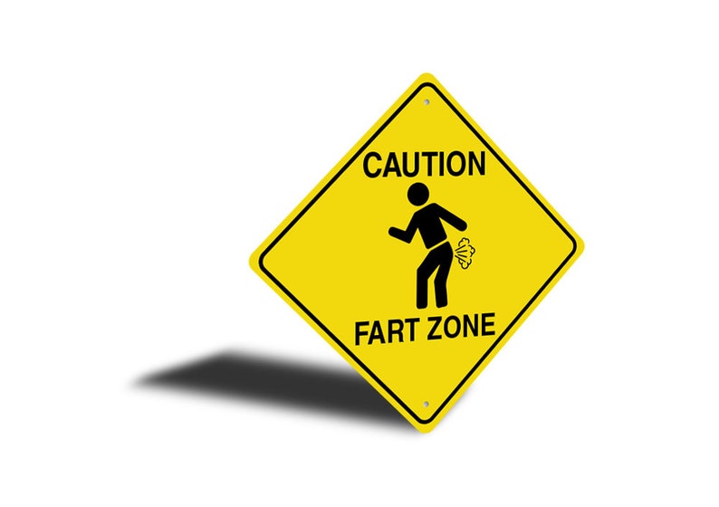 Caution Fart Zone Sign Fart Area Sign Fart Room Funny Kid - Etsy