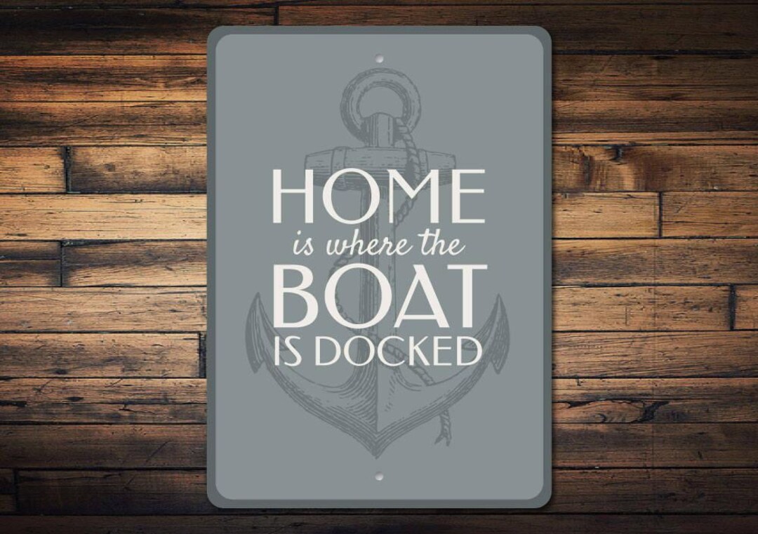 Boat Dock Sign, Boat House Sign, Boat Anchor Sign, Anchor Decor, Boat ...