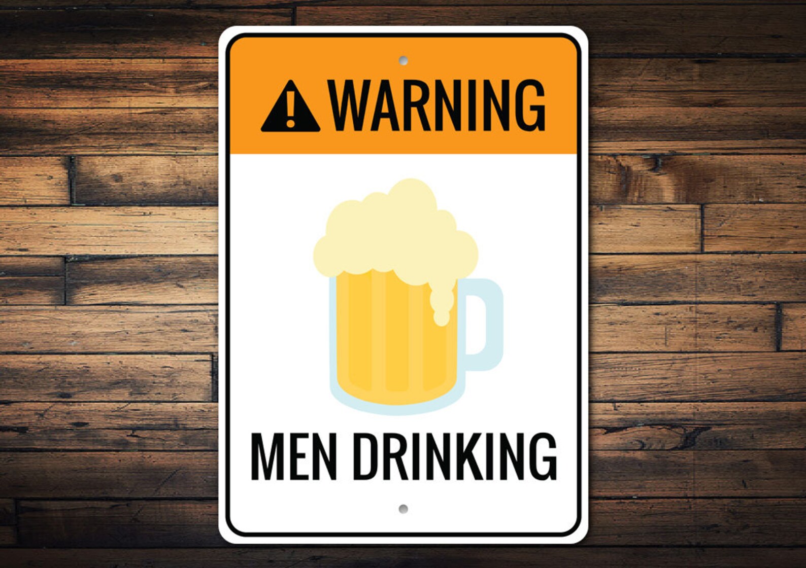 Men Drinking Sign Men Drinking Decor Drink Warn Sign - Etsy