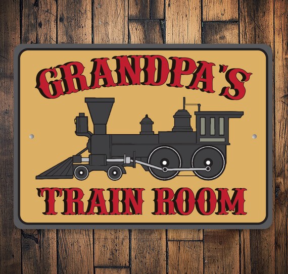 Grandpas Train Room Custom Train Room Train Room Sign Train | Etsy