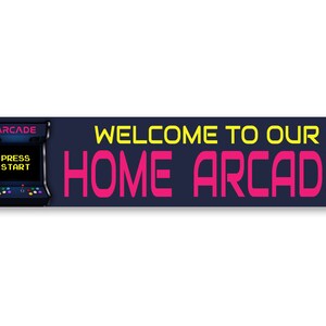 Welcome to Our Arcade Sign, Arcade Signs, Gaming Lover Gift, Gamer ...
